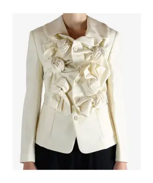 Comme Des Garçons Ruffled Detail Jacket