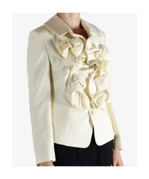 Comme Des Garçons Ruffled Detail Jacket