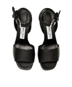 JIMMY CHOO Rori Braided Buckled Sandals