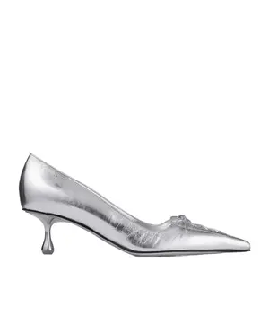 JIMMY CHOO Scarlett Lace-up Pumps - Gray