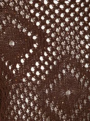 TWINSET Open-knit Short-sleeve Top