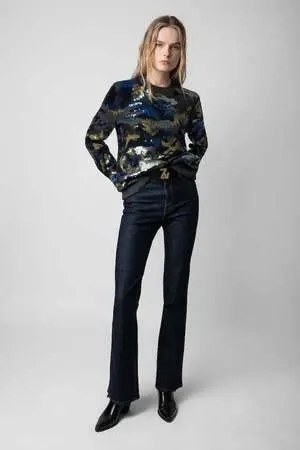 Zadig&Voltaire Sequin-embellished Merino-wool Jumper