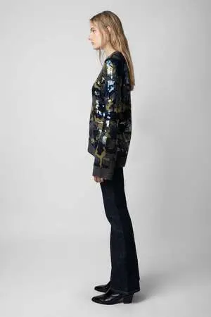 Zadig&Voltaire Sequin-embellished Merino-wool Jumper
