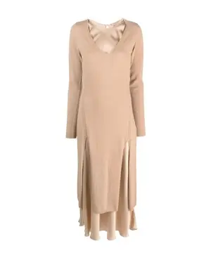 TWINSET Long-sleeve Layered Jumper Dress