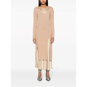 TWINSET Long-sleeve Layered Jumper Dress