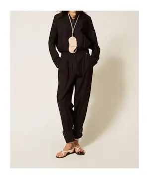 TWINSET Buckle-detail Trousers