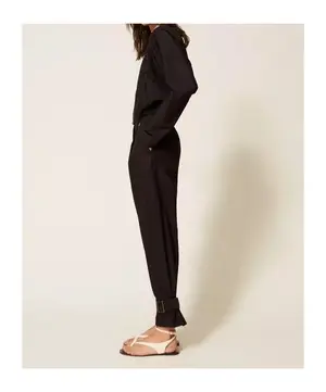 TWINSET Buckle-detail Trousers