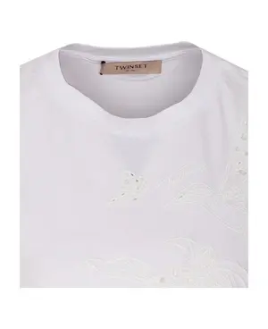 TWINSET Embroidered Crewneck T-shirt