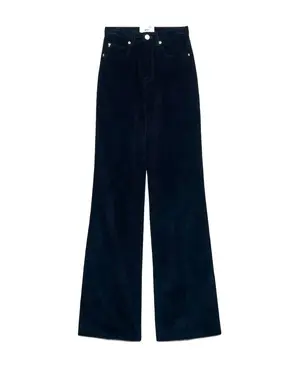 AMI Paris Long-length Flared Trousers - Black