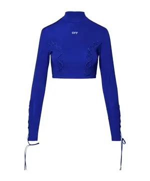 Off-White Logo Printed Long-sleeve Top