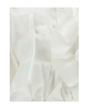 Comme Des Garçons Long-sleeved Ruffled Dress