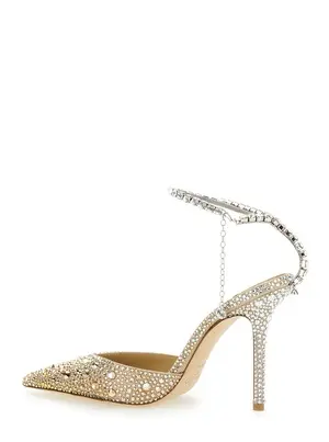 JIMMY CHOO Saeda 100 Ankle-strapped Pumps