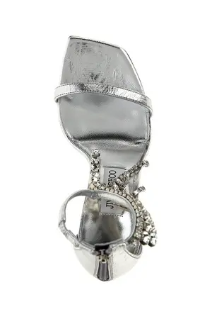 JIMMY CHOO Verity Embellished Strap Heeled Sandals