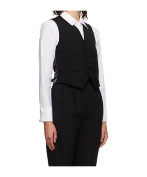 THE FRANKIE SHOP Gelso Single-breasted Wool Waistcoat