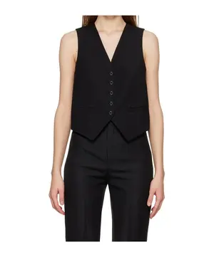 THE FRANKIE SHOP Gelso Single-breasted Wool Waistcoat