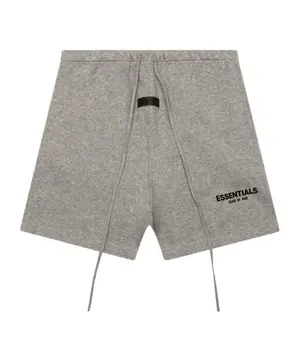 Fear Of God Logo Drawstring Shorts - Gray