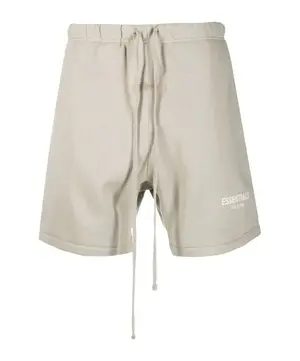 Fear Of God Logo-patch Track Shorts - Green