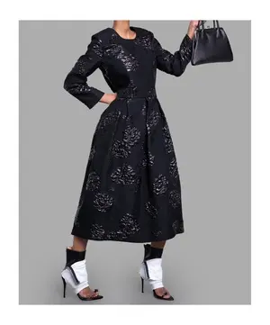 Comme Des Garçons Graphic Print Long Sleeve Dress