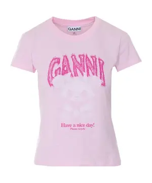 GANNI Graphic Logo T-shirt
