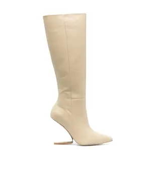 Cult Gaia Suspended-heel 105mm Long Boots - Nude