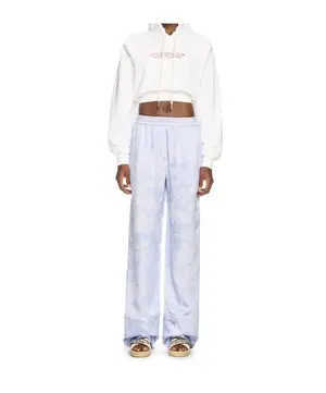 Off-White Bookish Rose Cropped Hoodie