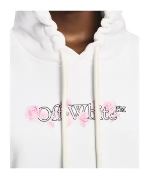 Off-White Bookish Rose Cropped Hoodie