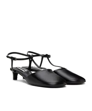 JIL SANDER T-bar Square Toe Pumps