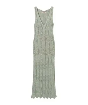 TWINSET Lurex Knit Midi Dress