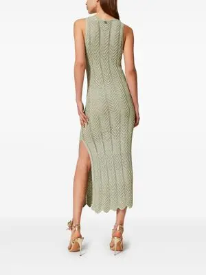 TWINSET Lurex Knit Midi Dress