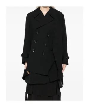 Comme Des Garçons Double-breasted Gabardine Jacket