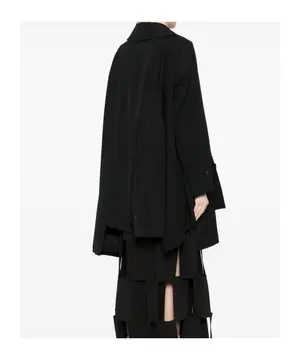Comme Des Garçons Double-breasted Gabardine Jacket