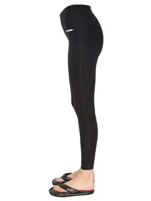 JIL SANDER Logo Print Sport Leggings