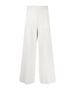 JOSEPH Flared Tweed Cropped Trousers