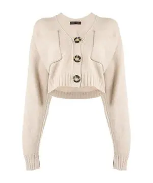 Proenza Schouler Eco Cashmere Cropped Cardigan - Nude