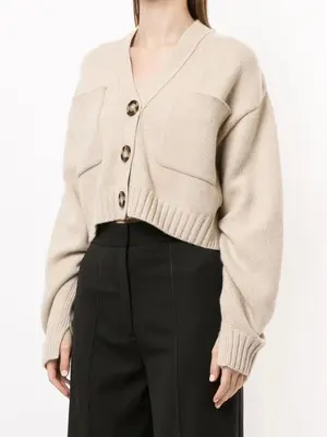 Proenza Schouler Eco Cashmere Cropped Cardigan