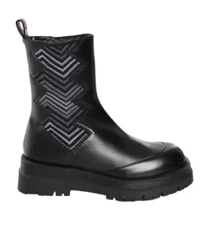 Missoni Embroidered-design Calf Leather Boots