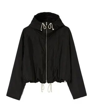 JIL SANDER Zip-up Hooded Drawstring Padded Jacket