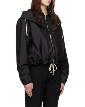 JIL SANDER Zip-up Hooded Drawstring Padded Jacket
