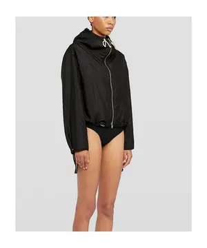 JIL SANDER Zip-up Hooded Drawstring Padded Jacket