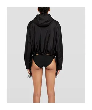 JIL SANDER Zip-up Hooded Drawstring Padded Jacket