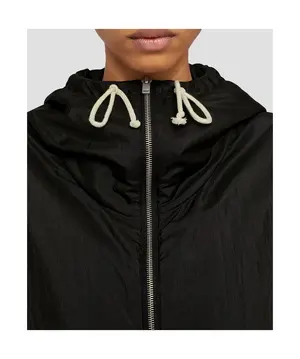 JIL SANDER Zip-up Hooded Drawstring Padded Jacket