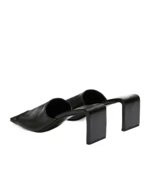 JIL SANDER Square-toe Mid Heel Sandals