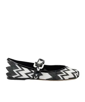 Missoni Zigzag-pattern Ballerinas