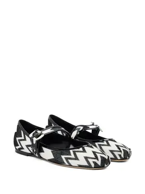 Missoni Zigzag-pattern Ballerinas