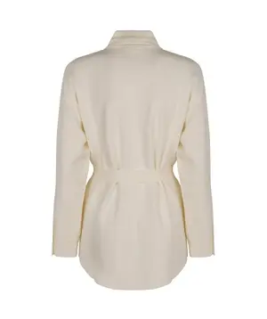 P.a.r.o.s.h Collared Long-sleeve Belted Shirt