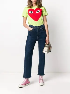 Play Comme Des Garcon Heart Print T-shirt
