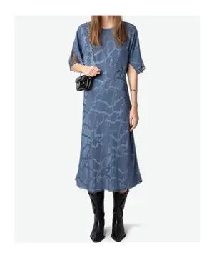 Zadig&Voltaire Silk Jacquard Midi Dress