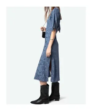 Zadig&Voltaire Silk Jacquard Midi Dress