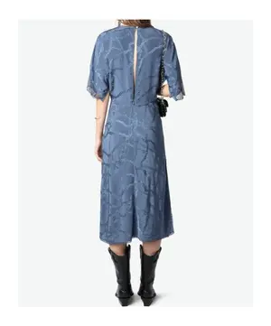 Zadig&Voltaire Silk Jacquard Midi Dress