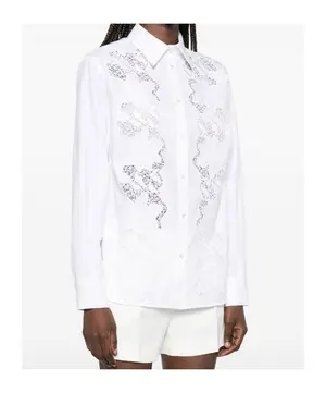 P.a.r.o.s.h Lace Panelled Long-sleeve Shirt